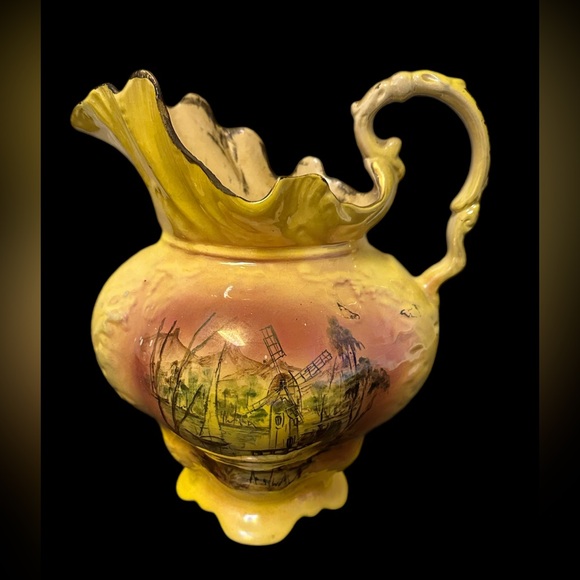 Source Unknown | Art | Vintage Footed Porcelain Pitcher Made In ...